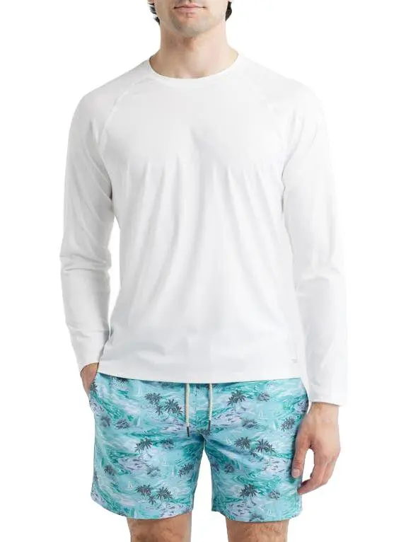 FAIR HARBOR Anchor Long Sleeve Rashguard - White