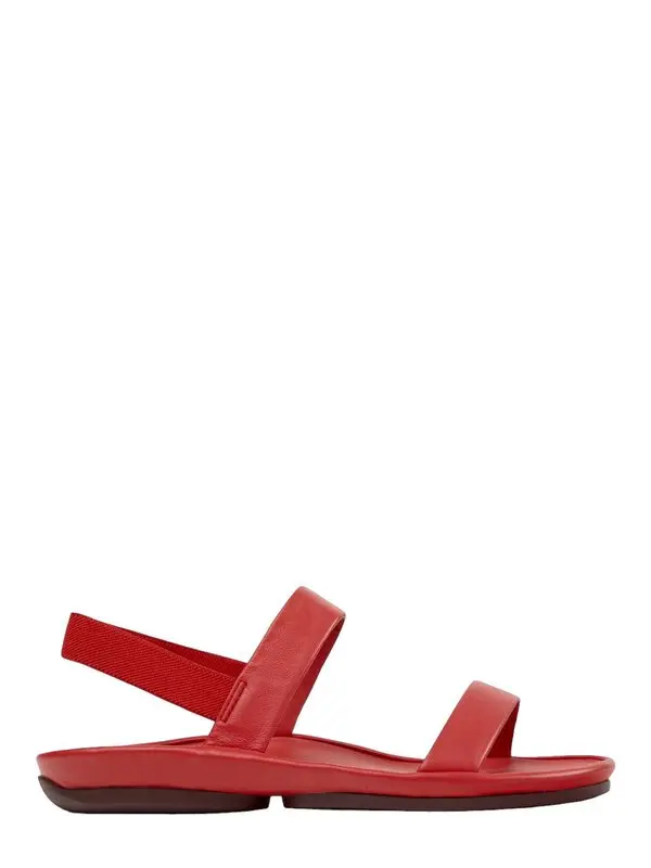 Camper Right Isla Leather Slingback Sandals - Red