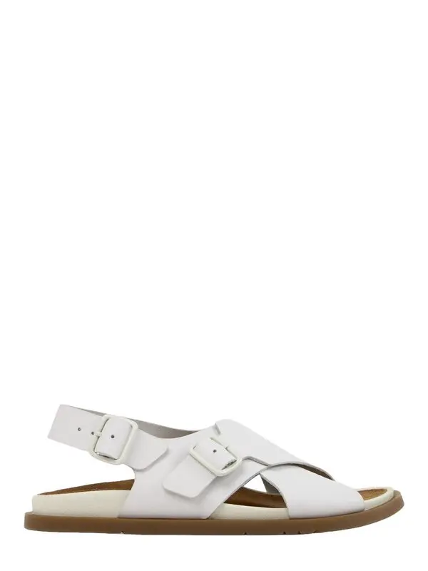 Camper Lluc Leather Sandal - White