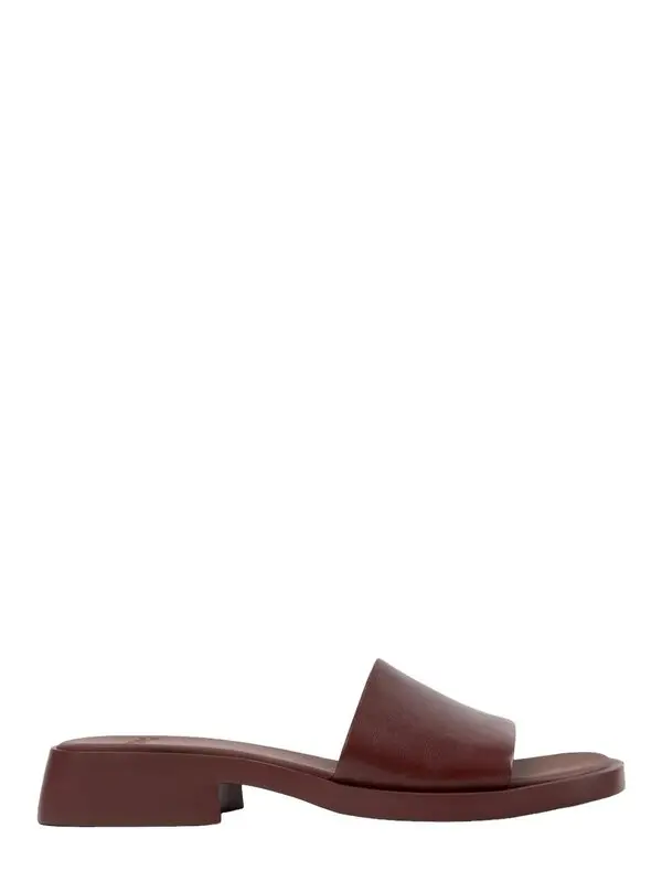 Camper Heeled Sandal - Burgundy