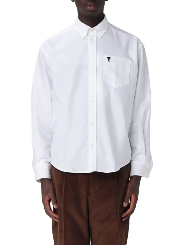 AMI Paris Casual Cotton Shirt - White