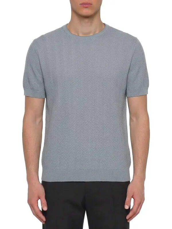 Giorgio Armani Short Sleeve Sweater - Dust