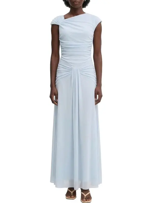 ROTATE BY BIRGER CHRISTENSEN Jersey Long Dress - Sky Blue