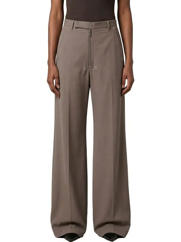 Rick Owens Wide Leg Trousers - Grey