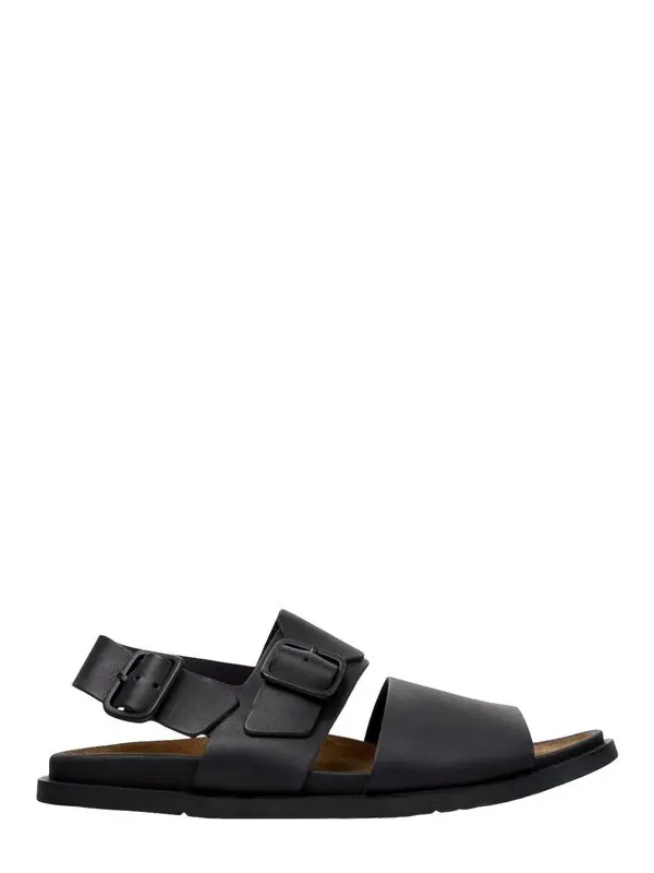 Camper Lluc Leather Sandals - Black