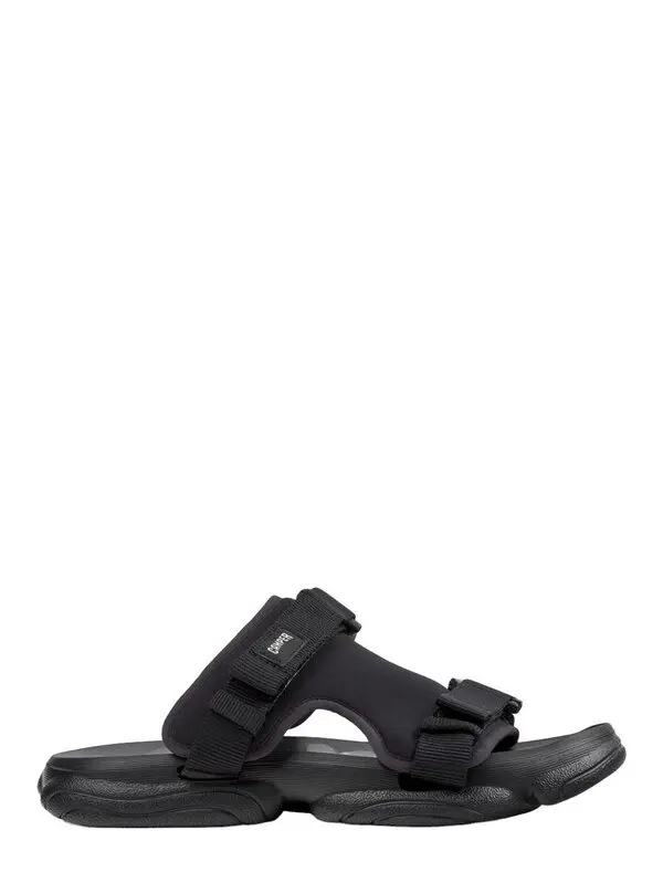 Camper Karst Recycled Fabric Sandals - Black