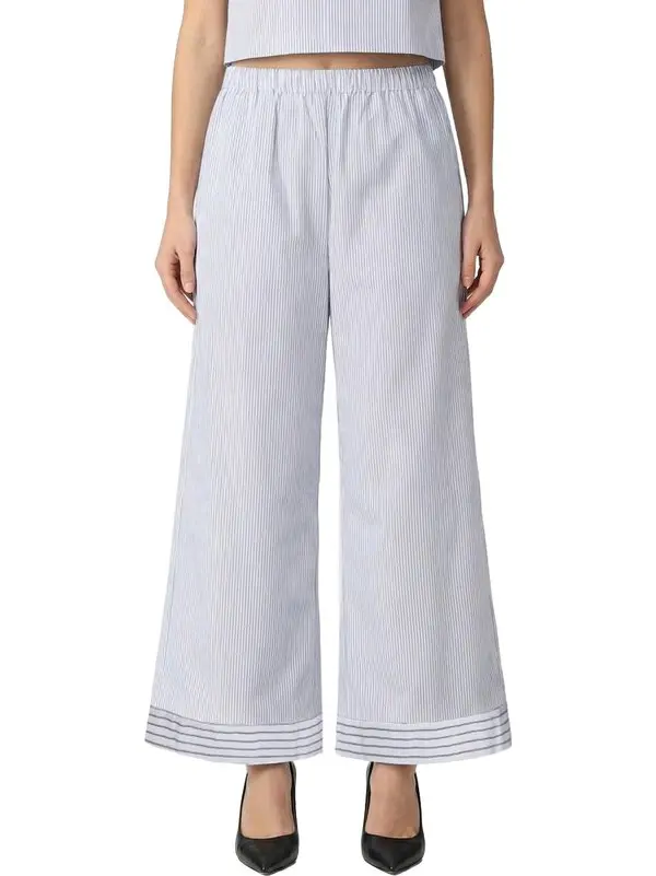 BY MALENE BIRGER Organic Cotton Wide-leg Trousers - Black