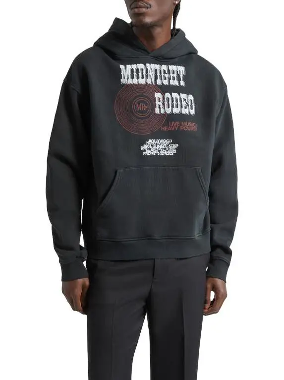 MIDNIGHT RODEO Graphic Hoodie - Black