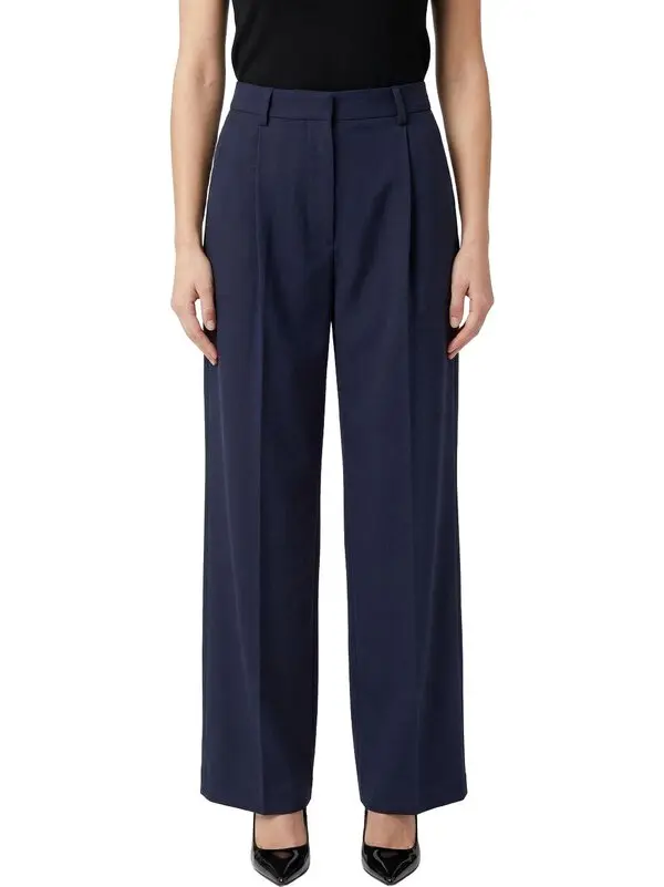 Filippa K Greyblue Wool Blend Tailored Trousers - Blue