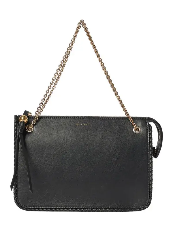 Etro Leather Mini Shoulder Bag - Black