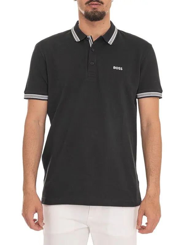 BOSS Basic Cotton Polo Shirt - Indigo