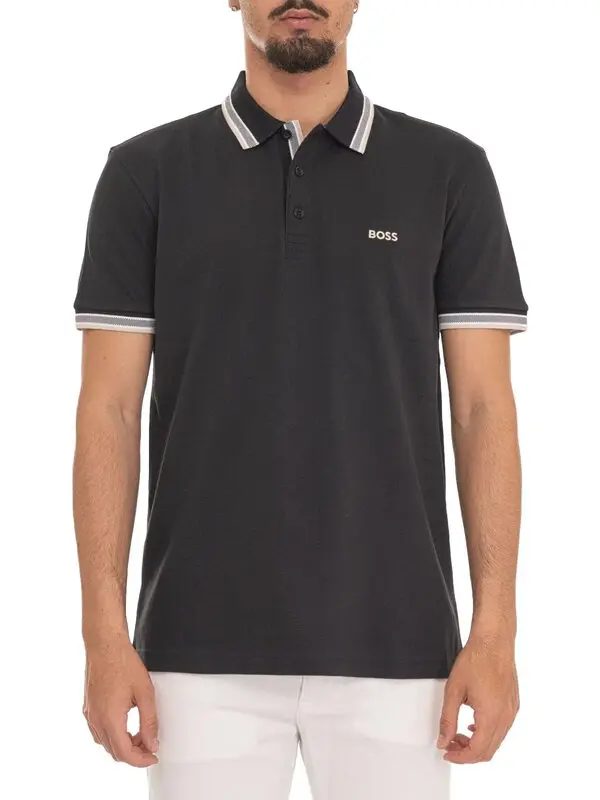BOSS Basic Cotton Polo Shirt - Ocean