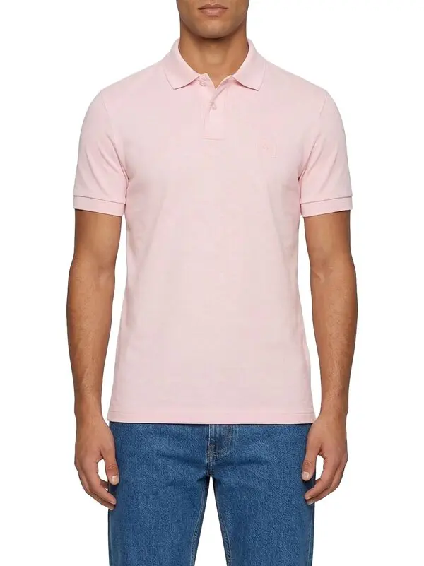 BOSS Basic Cotton Polo Shirt - Pink