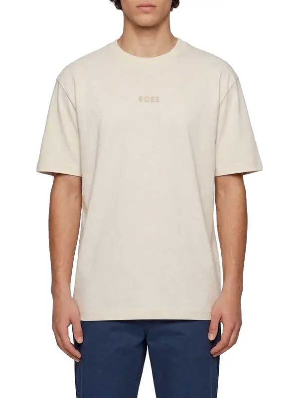 BOSS Basic Cotton T-shirt - Beige