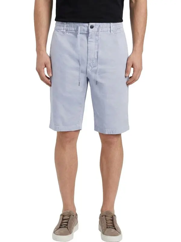 BOSS Cotton Stretch Shorts - Blue