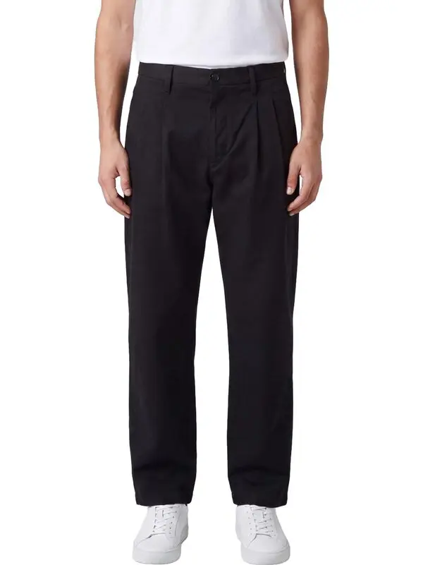 C.P. COMPANY Cotton Blend Wide-leg Trousers - Black