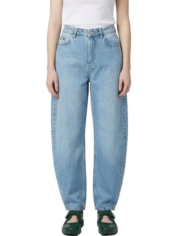 ROTATE BY BIRGER CHRISTENSEN Organic Cotton Baggy Jeans - Denim