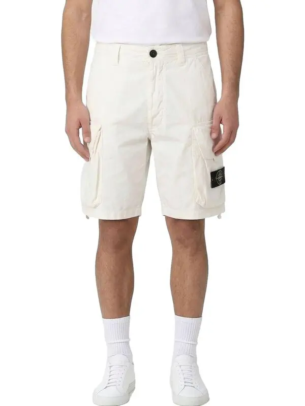 Stone Island Cargo Shorts - Ivory