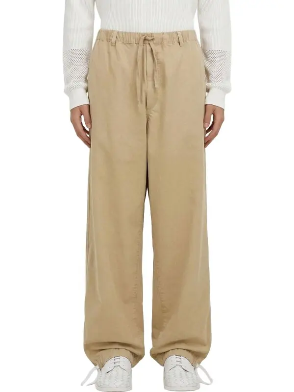 FERRAGAMO Wide-leg Trousers - Safari
