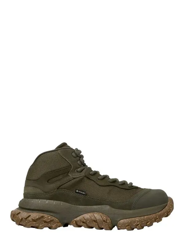 Camper Karst Trek Ankle Boot In Gore-tex And Suede - Green