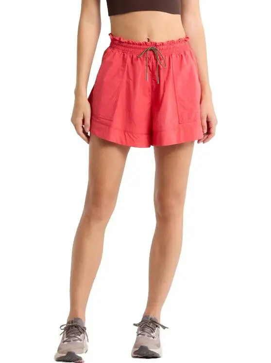 Free People Horizon Shorts - Grapefruit