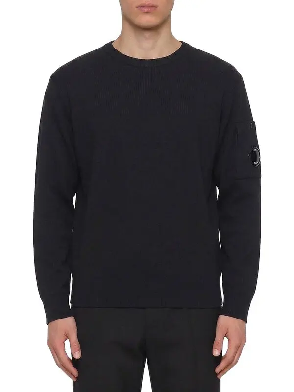 C.P. COMPANY Pullover Sweater - Black