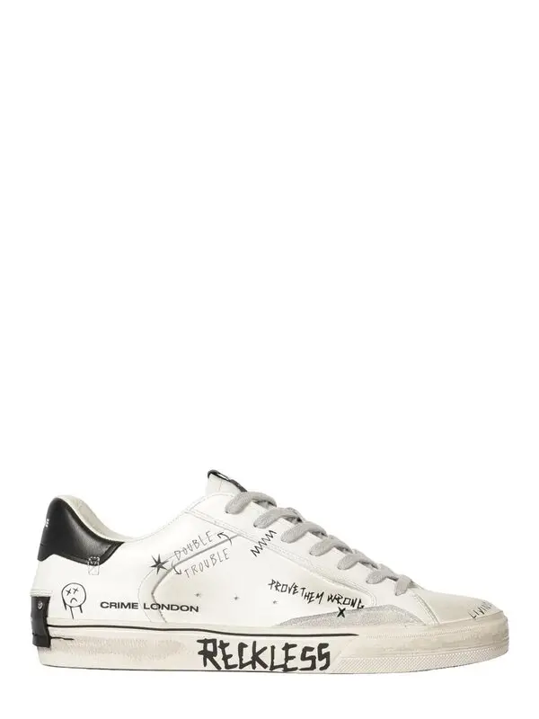 CRIME LONDON Low Top Sneakers - White