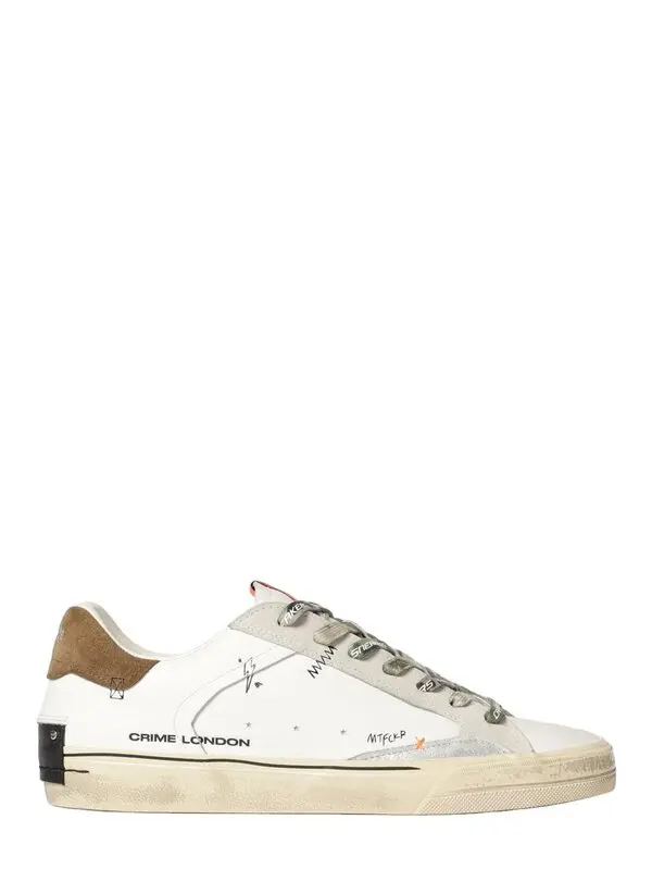 CRIME LONDON Low Top Sneakers - White