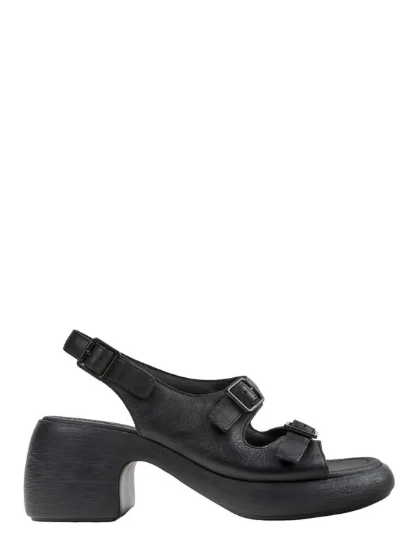 Camper Heeled Sandal - Black