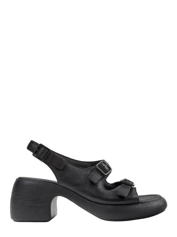 Camper Buckled Heeled Sandals - Black