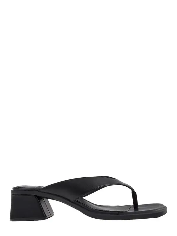 Camper Heeled Sandal - Black