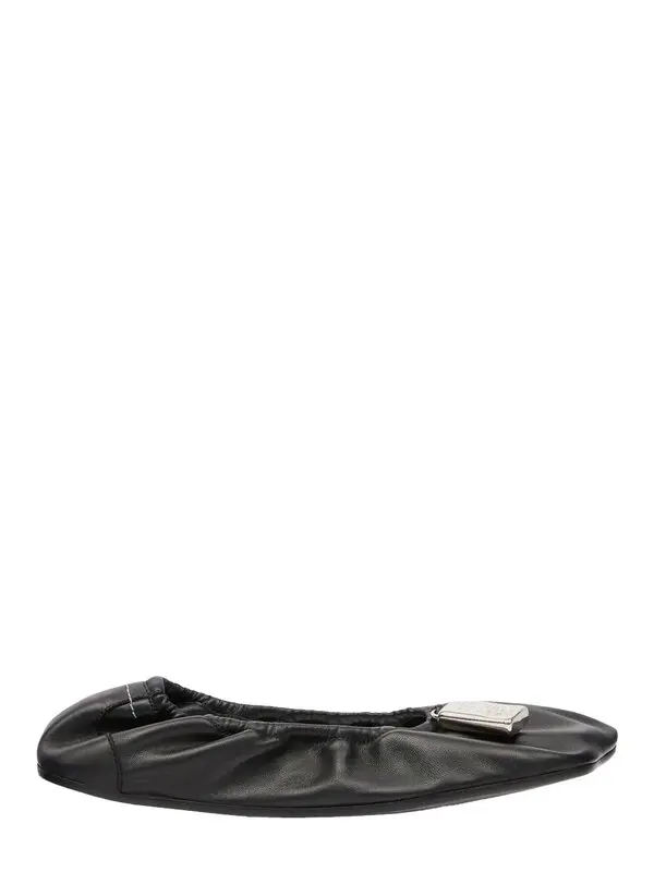 MAISON MARGIELA Anatomic Tabi Leather Ballet Flats - Black