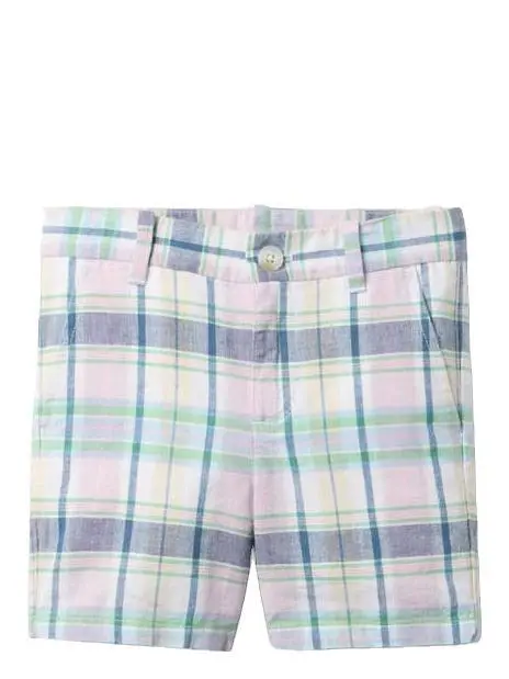 Janie And Jack Plaid Short - Blue