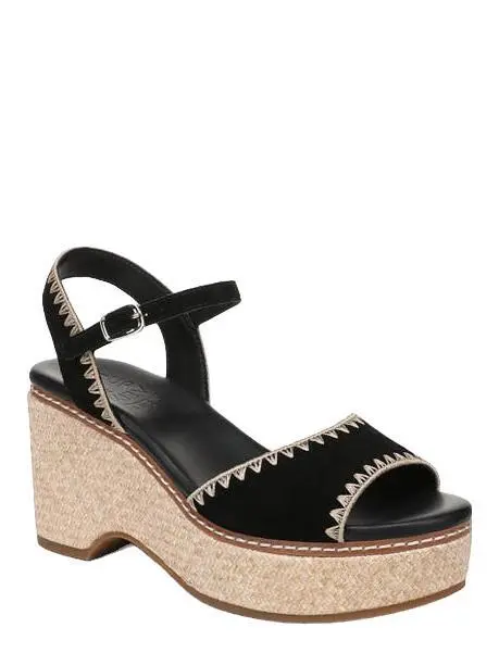 Naturalizer Della Platform Wedge Sandals - Black