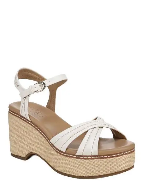 Naturalizer Dovie Platform Wedge Sandals - Warm White