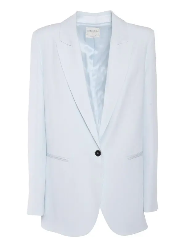 FORTE_FORTE Regular Envers Satin Jacket - White