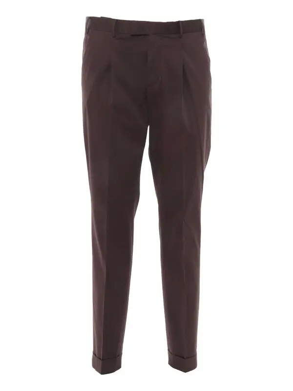 PT TORINO Master Pleated Trousers - Red