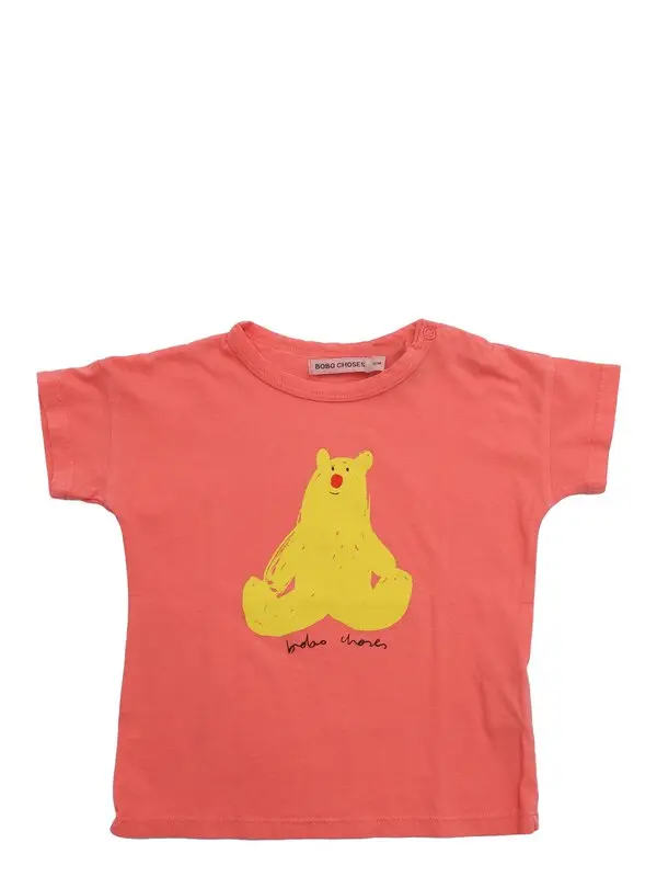BOBO CHOSES Hug Me Bear T-shirt - Red