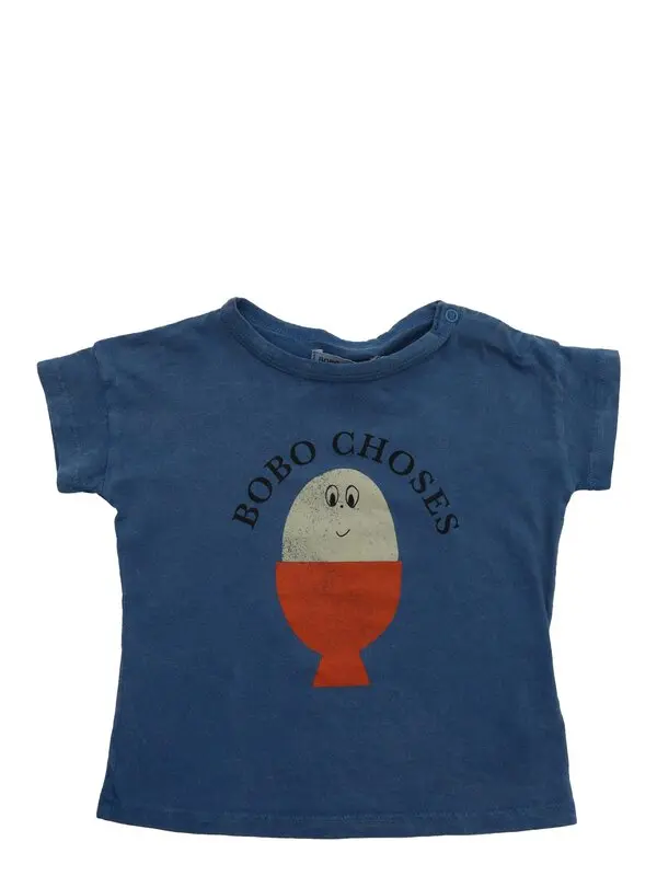 BOBO CHOSES Morning Egg T-shirt - Blu