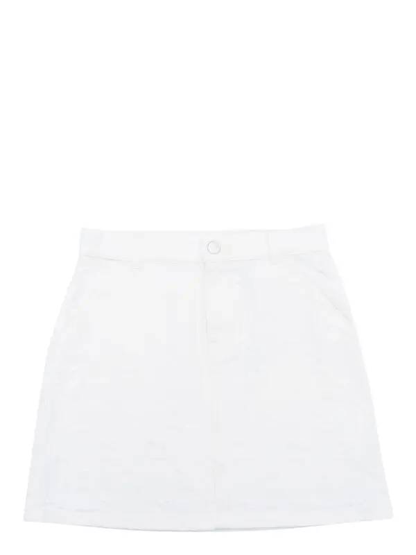 Gucci Mini Skirt In Certified Cotton - White
