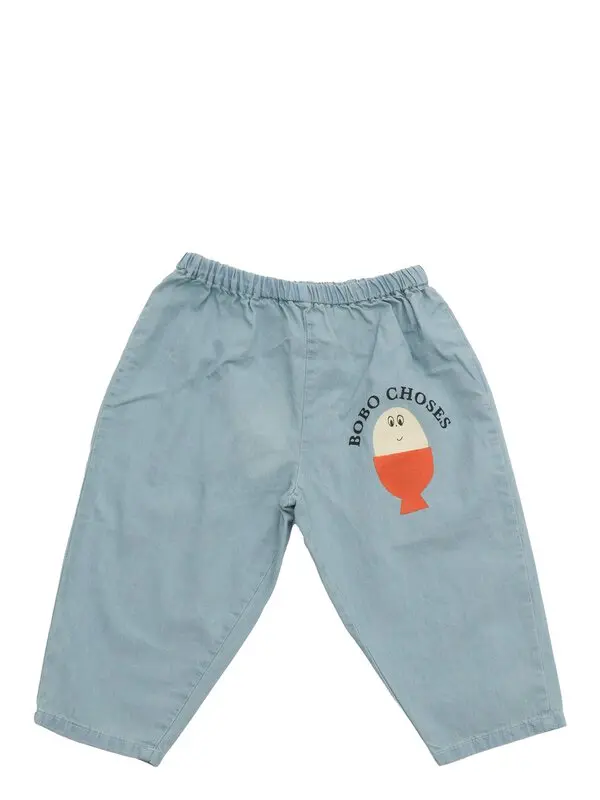 BOBO CHOSES Morning Egg Denim Pants - Blue