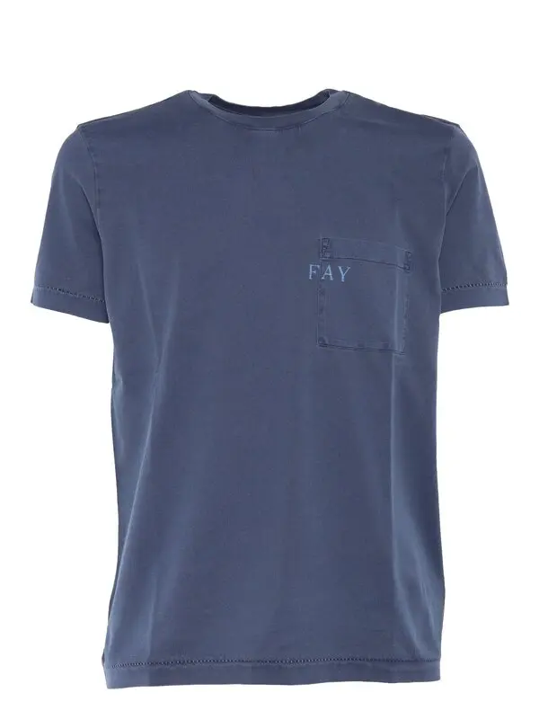 FAY Jersey T-shirt - Blu