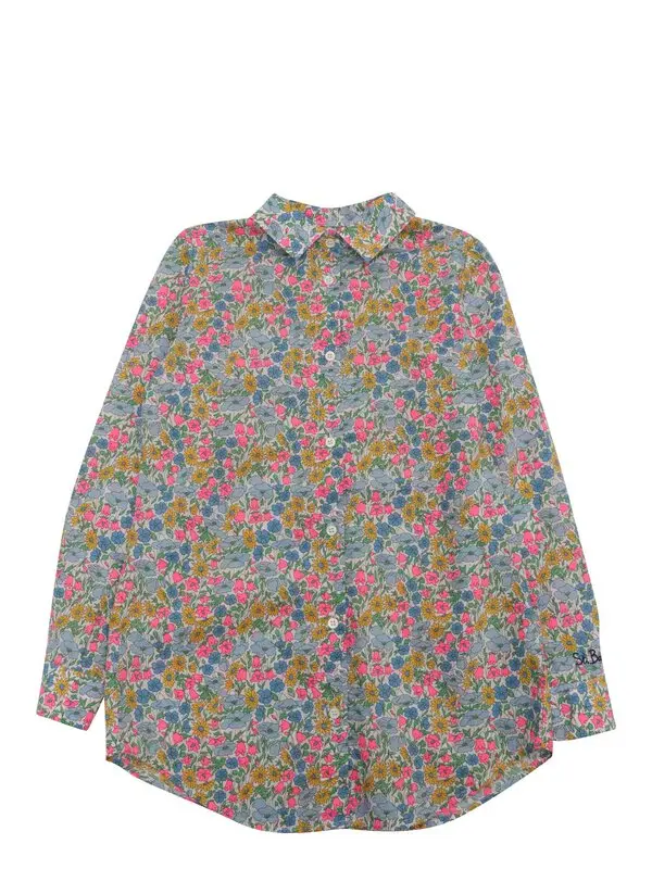 MC2 SAINT BARTH Mini Brigitte Cotton Poppy And Daisy Shirt - Other, With A Wall Thickness