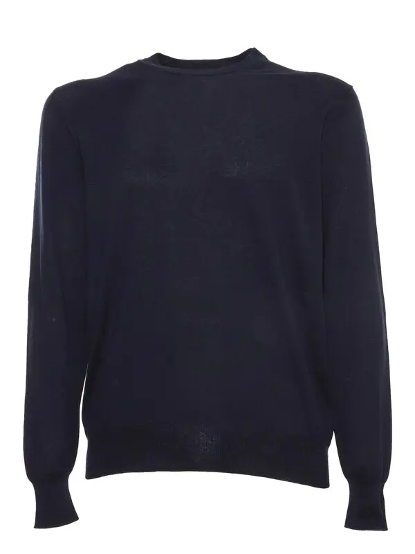 BALLANTYNE Round Neck Pullover - Blu