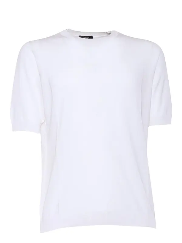 BALLANTYNE Short Sleeves Pullover - White