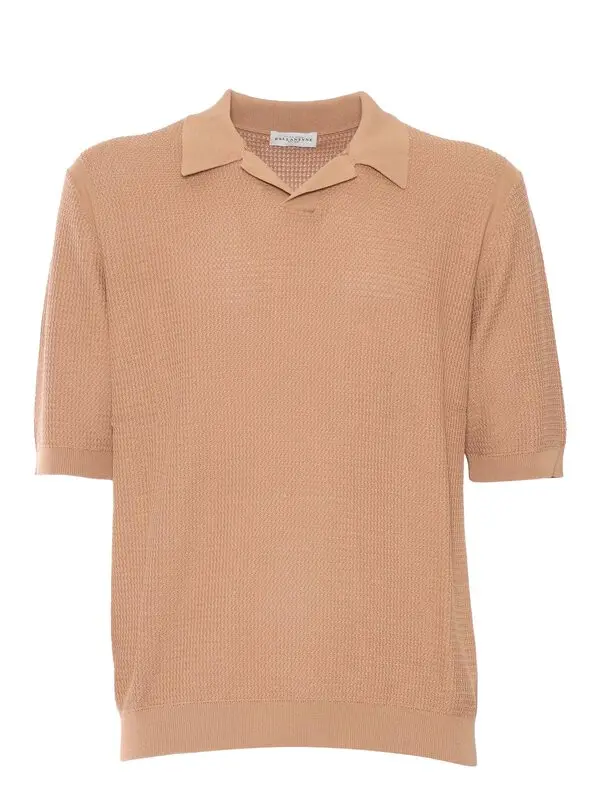 BALLANTYNE Short Sleeve Polo - Red