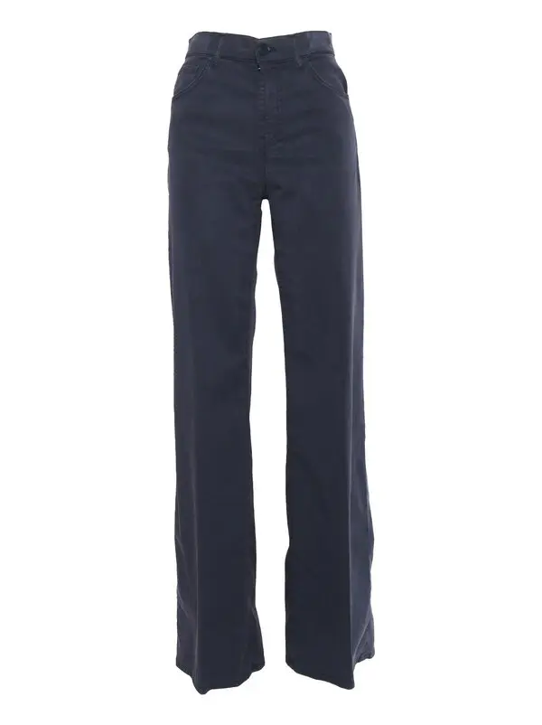 DONDUP Wide Leg Trousers - Blu