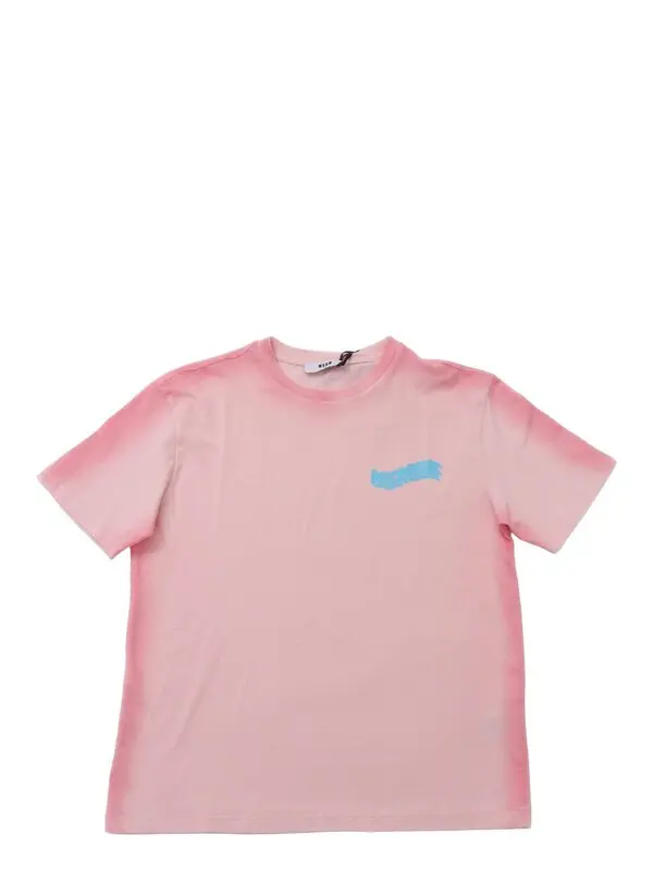 MSGM Airbrushed Jersey T-shirt - Red