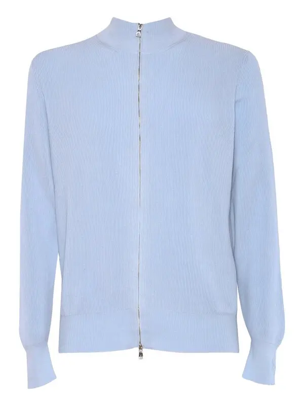 BALLANTYNE Full Zip Pullover - Blue