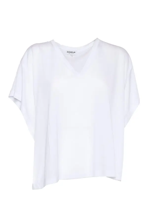 DONDUP Scollo V-neck Top - White